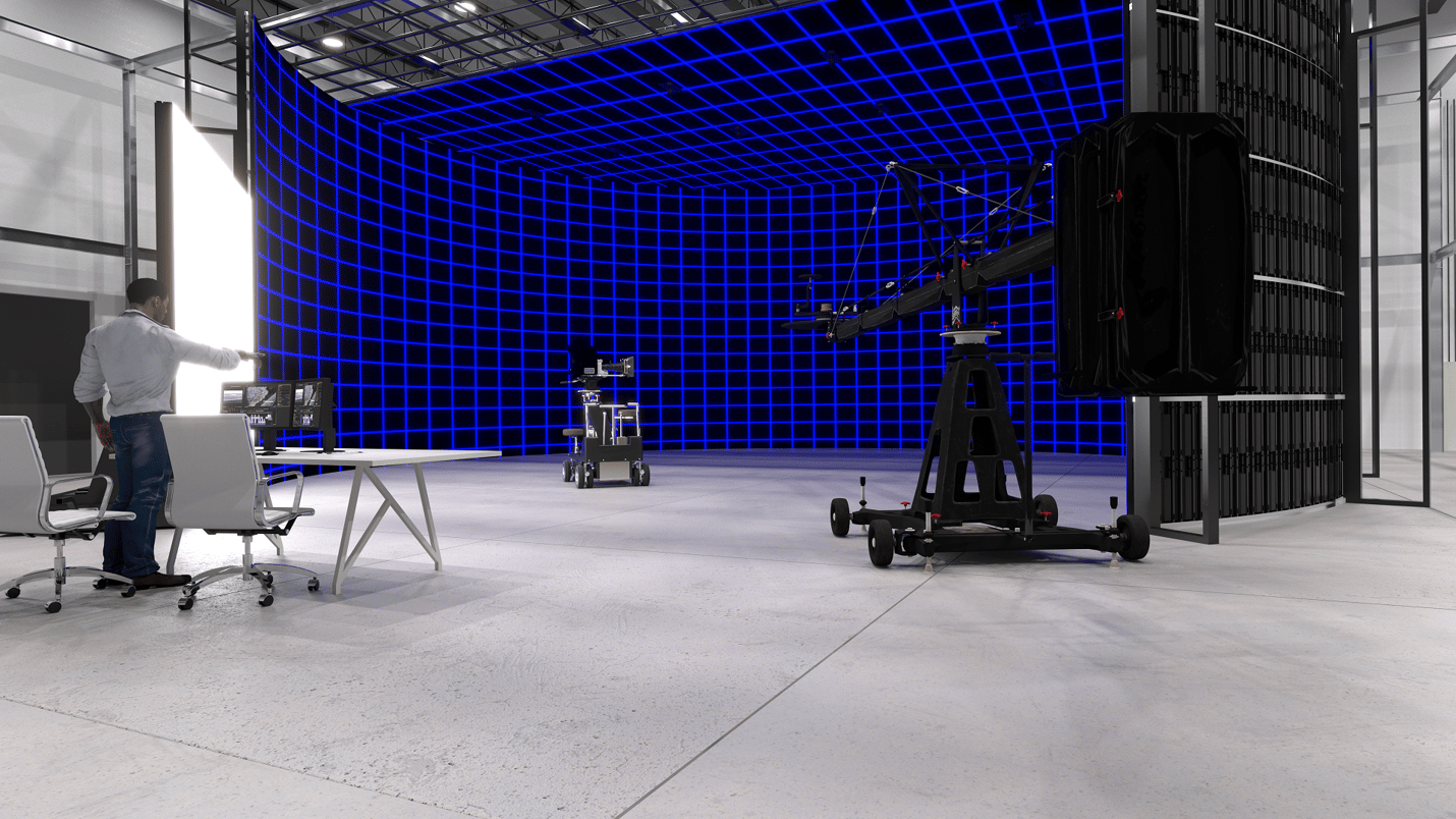 Custom dvLED virtual production studio video walls