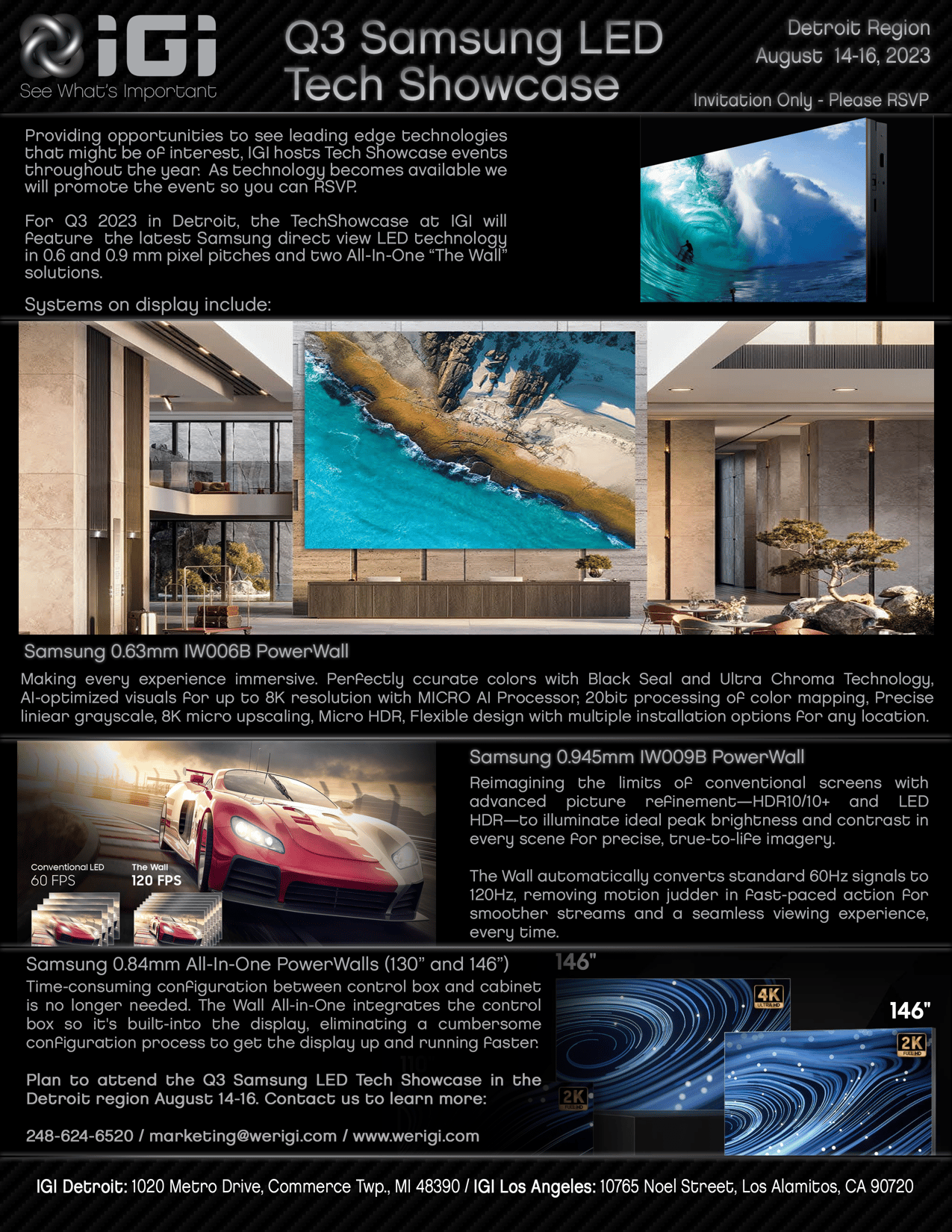 IGI Hosts Samsung LED Tech Showcase