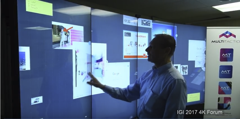 Multitaction MT Canvus Demo at IGI 4K Forum 2017